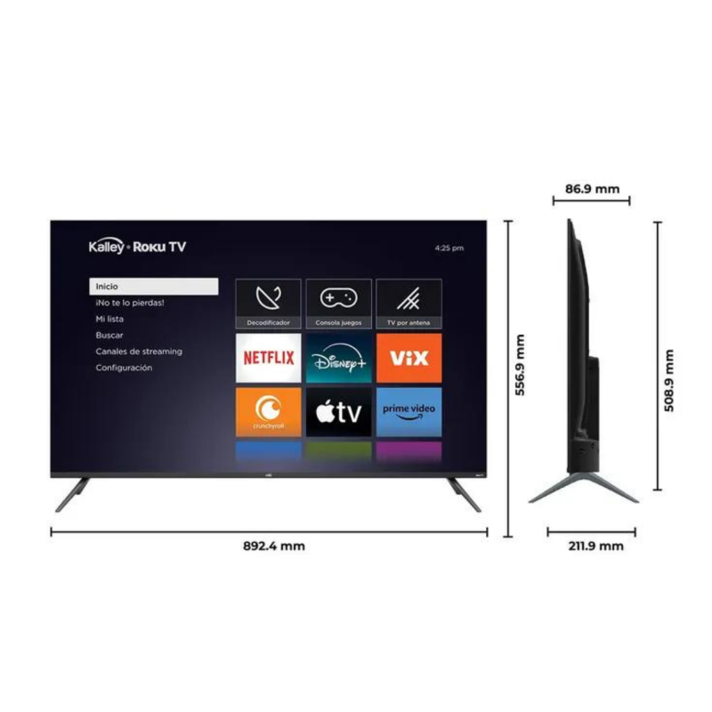 Televisor 40"Pulgadas kalley K-RTV40FHD Smart TV Roku TV