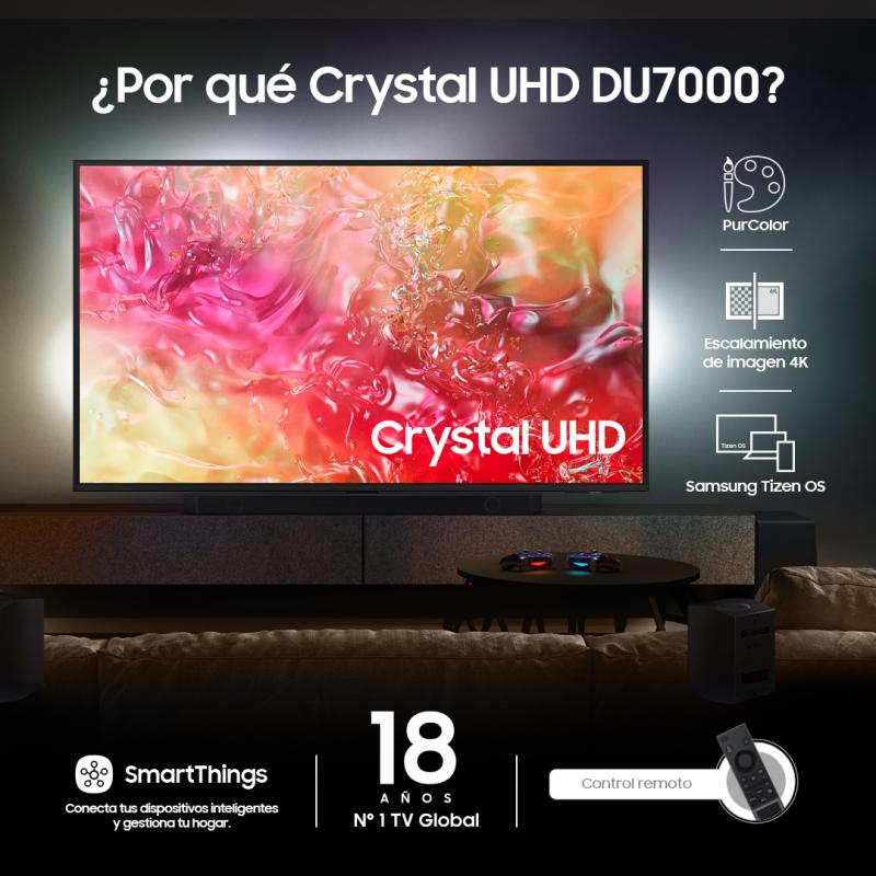 Televisor Samsung 70” Crystal DU7000 Smart 4K