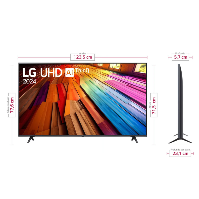 Televisor LG 55 Pulgadas 55UT8000PSB 4K Ultra Hdsmart TV AI Webos