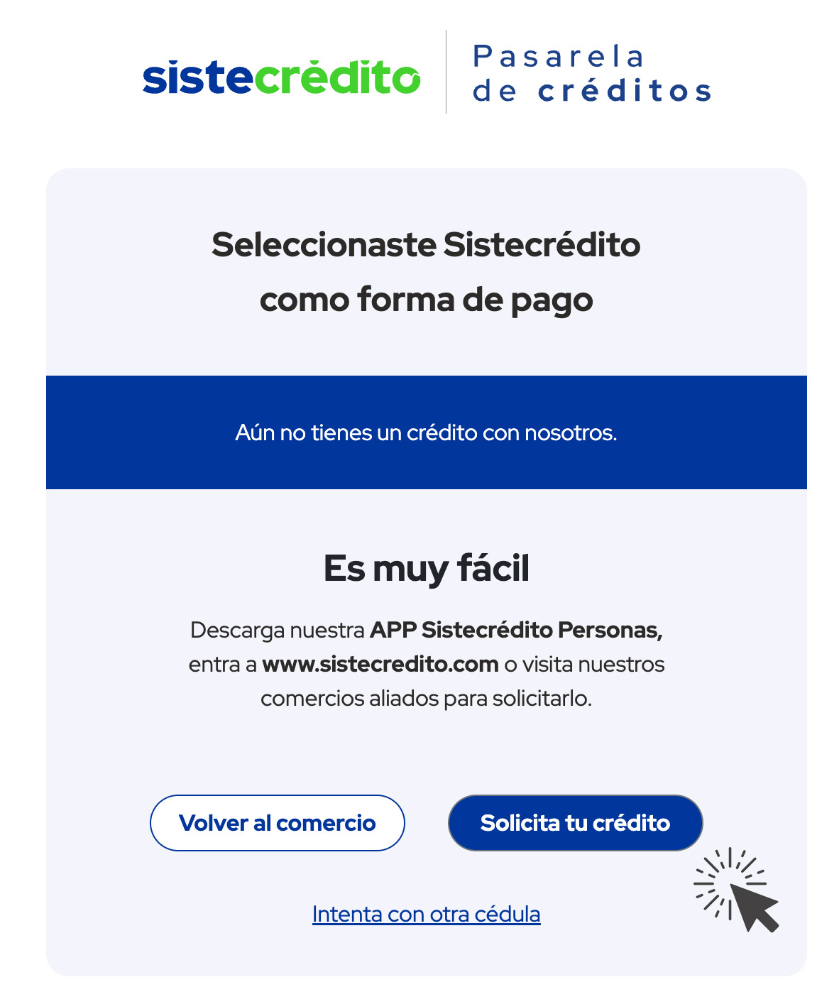 ¿Cómo pagar con sistecrédito?